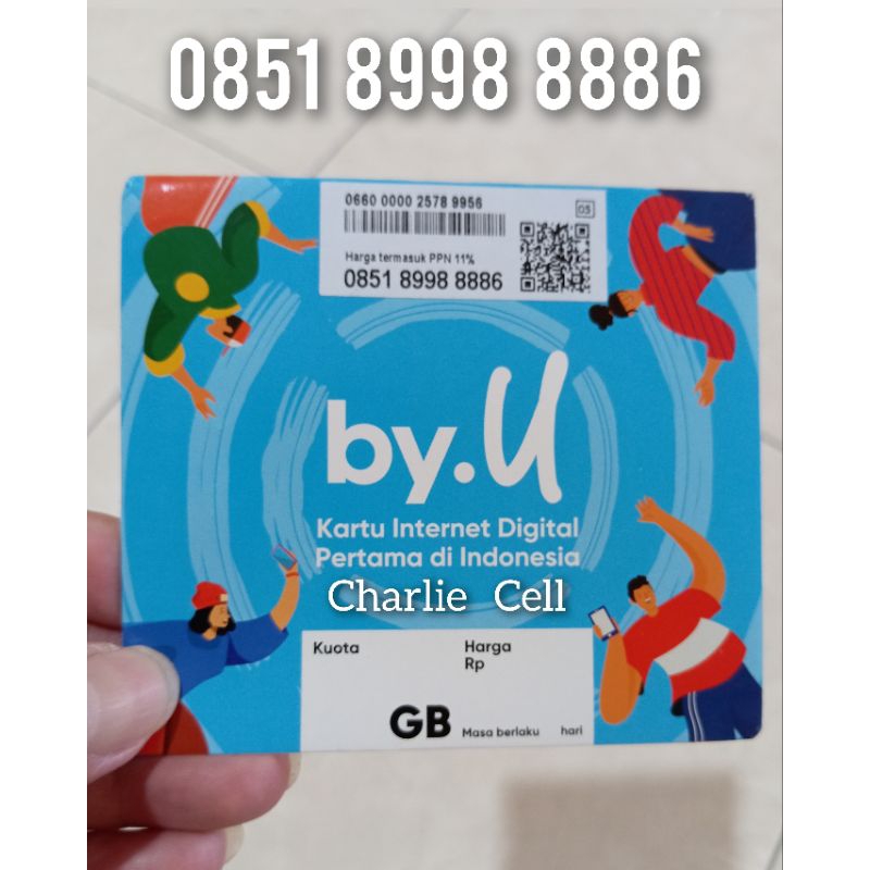 Jual Kartu Perdana Telkomsel BY U 4G 5G Kartu Aktif Selamanya 12 Digit Nomor Cantik 0851 8998 ...