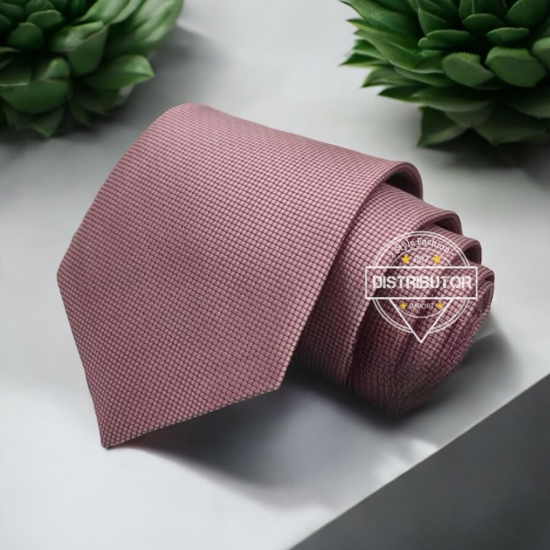 Jual Dasi pria panjang motif Bintik warna Rose gold uk 3 inchi Dasi ...