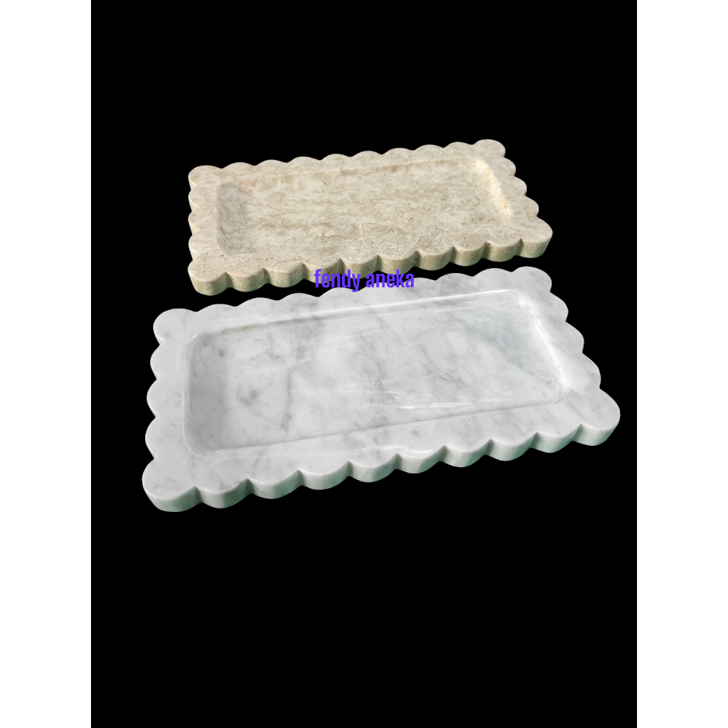Jual Dendan tray persegi panjang marble marmer | Shopee Indonesia