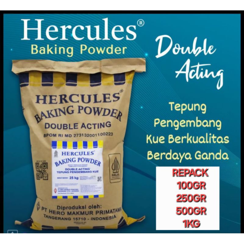 Jual hercules baking powder double acting 1kg 100% ORIGINAL | Shopee ...