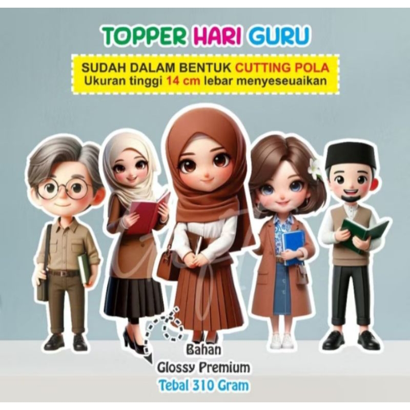 Jual topper guru/wisuda | Shopee Indonesia
