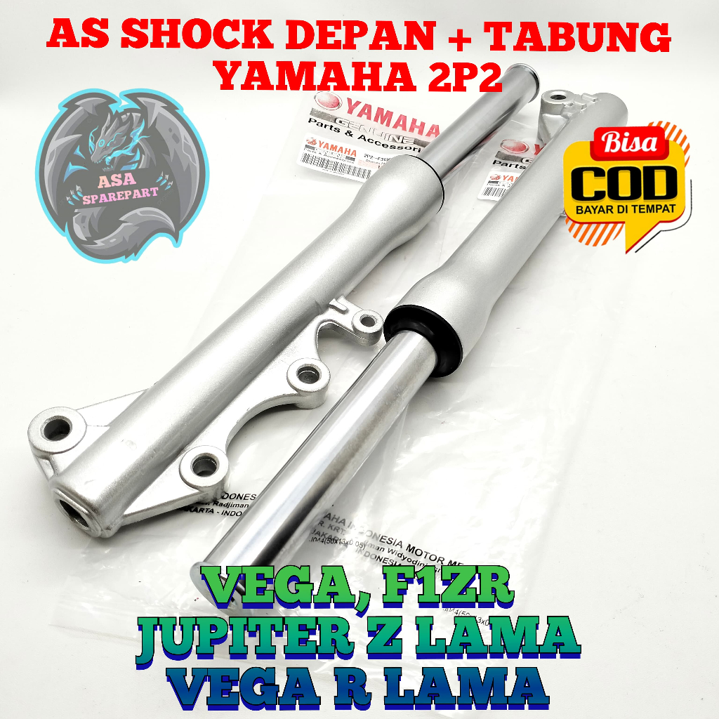 Jual SHOCKBREAKER DEPAN + TABUNG 2P2 UNTUK MOTOR YAMAHA VEGA LAMA ...
