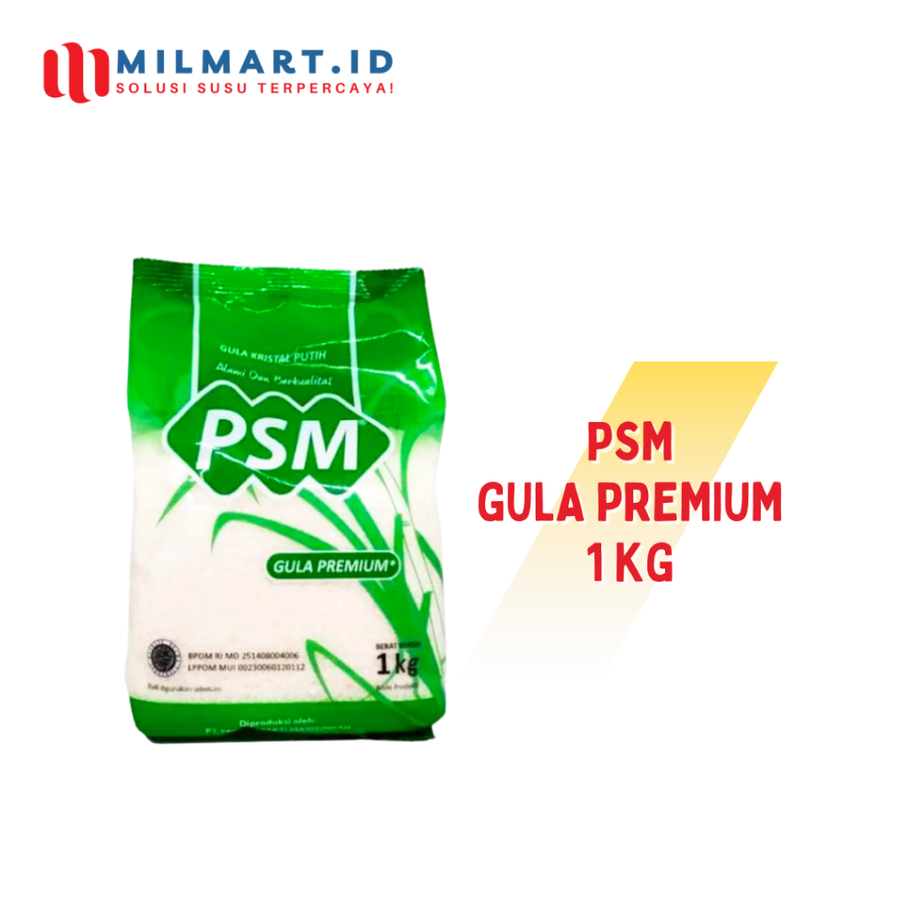 Jual PSM GULA PREMIUM KEMASAN 1 KG GULA PASIR GULA MURNI SUGAR CRYSTAL ...