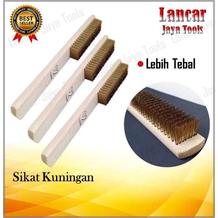Jual Sikat Kuningan / Wire Brush / Sikat Besi Halus 8 Baris / Sikat ...