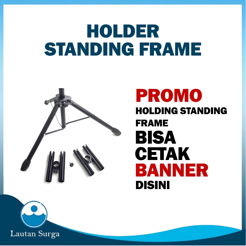 Jual Holder Clamp Bracket Clip Penjepit Banner Tripod Stand Double Side ...