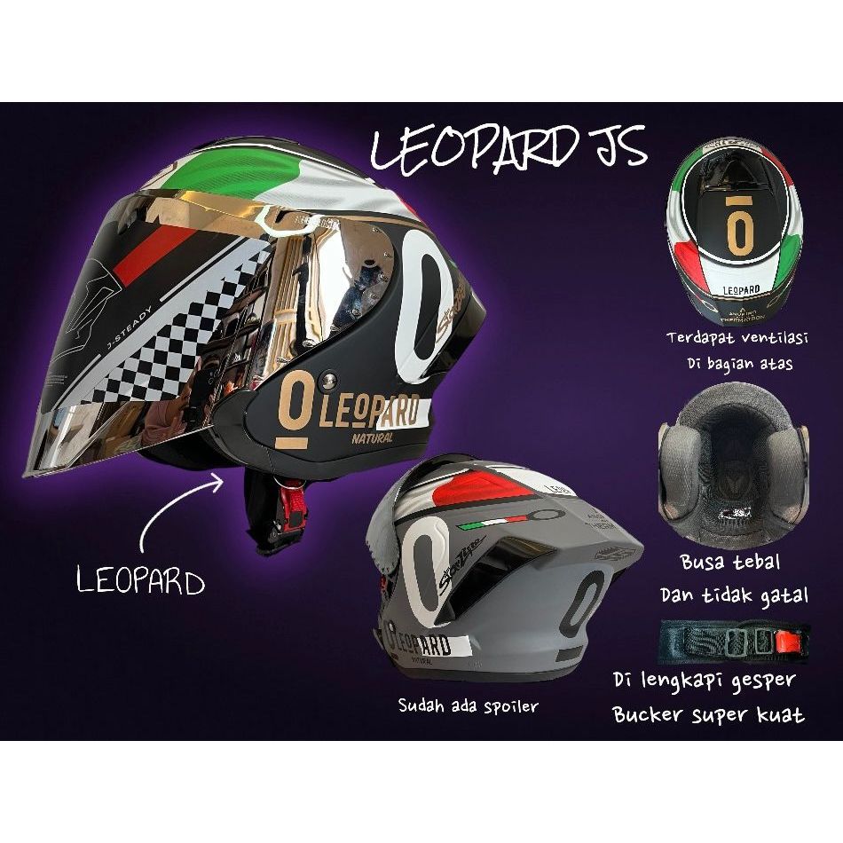 Jual COD helm half face JS ARMOR helm viral PREMIUN 100% ORIGINAL SNI ...