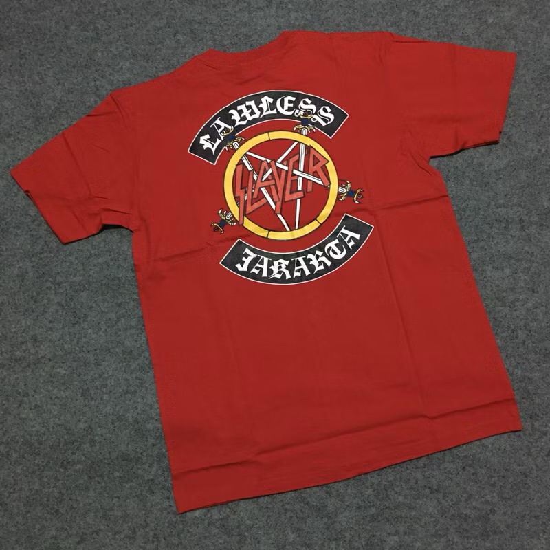 Jual Limited kaos band slayer x lawless jakarta original resmiii ...