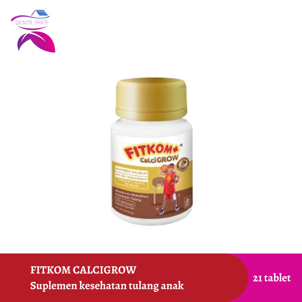 Jual Fitkom Calcigrow Tablet Hisap Rasa Coklat / Vitamin Tinggi Badan ...