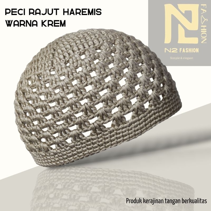 Jual N2 fashion - Kopiah rajut haremis polos hits peci rajut simpel ...