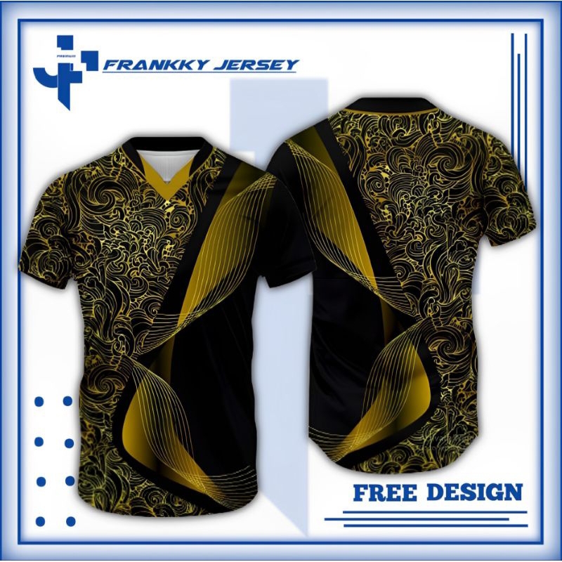 Jual KAOS JERSEY MOTIF BATIK FREE CUSTOM FULL PRINTING KUALITAS PREMIUM ...