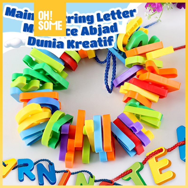 Jual OHSOME Yinerle DIY Rocket String Letter Brick Balok Alfabet ...