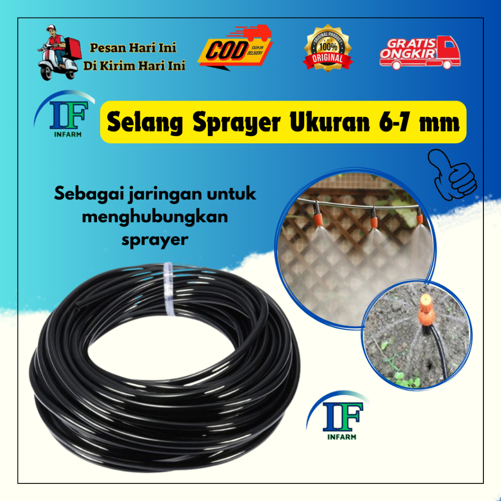 Jual Selang Sprayer Ukuran 6 mm Selang Sprayer Harga Per 10 meter ...