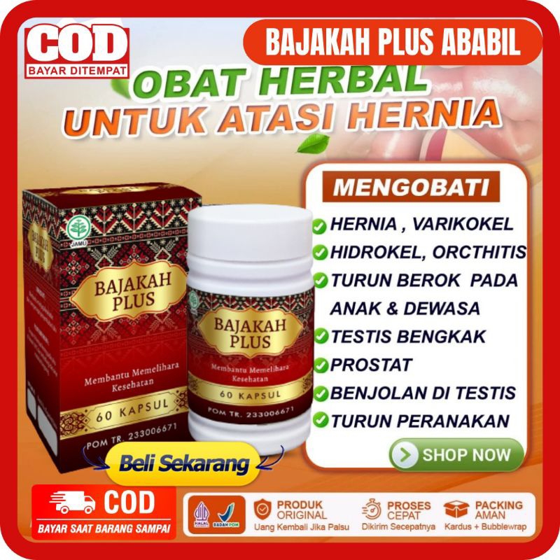 Jual BAJAKAH PLUS ISI 60 KAPSUL - KAPSUL BAJAKAH PLUS ABABIL ISI 60 OBAT HERNIA AMPUH GEMPUR ...