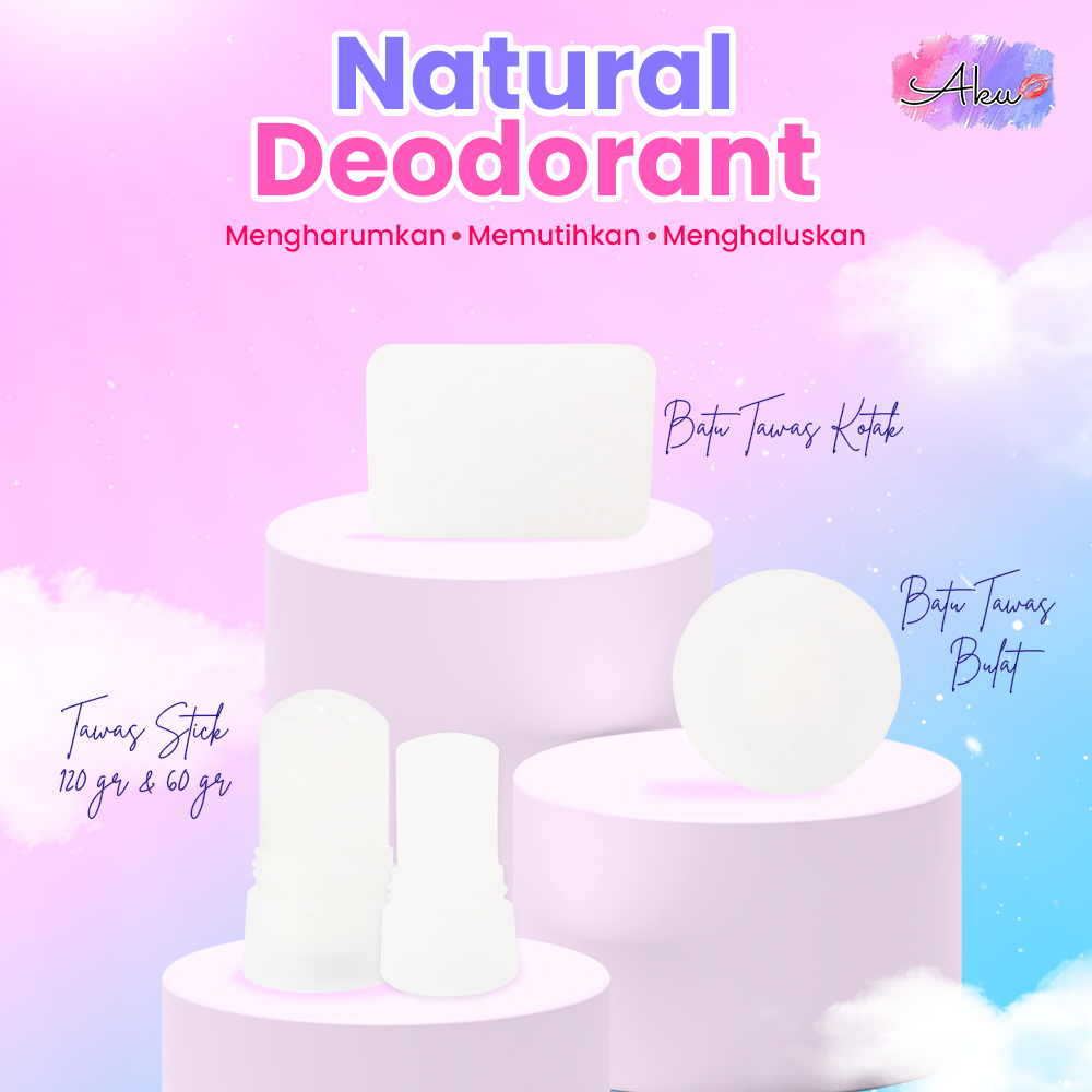 Jual Natural Deodorant Tawas Cair 100ml by AKU KOSMETIK Deodorant spray ...