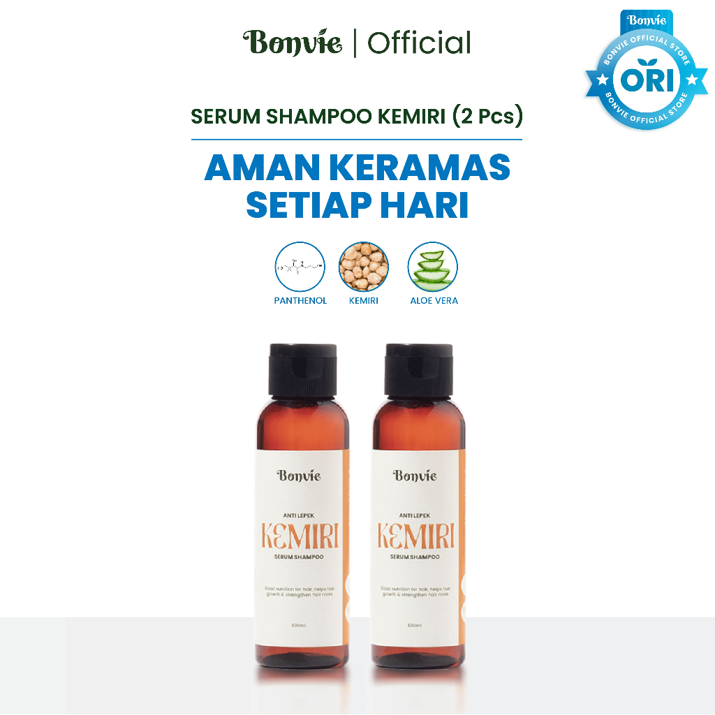 Jual SPESIAL BUNDLING - 2 Serum Shampoo Kemiri Anti Lepek (100ml ...