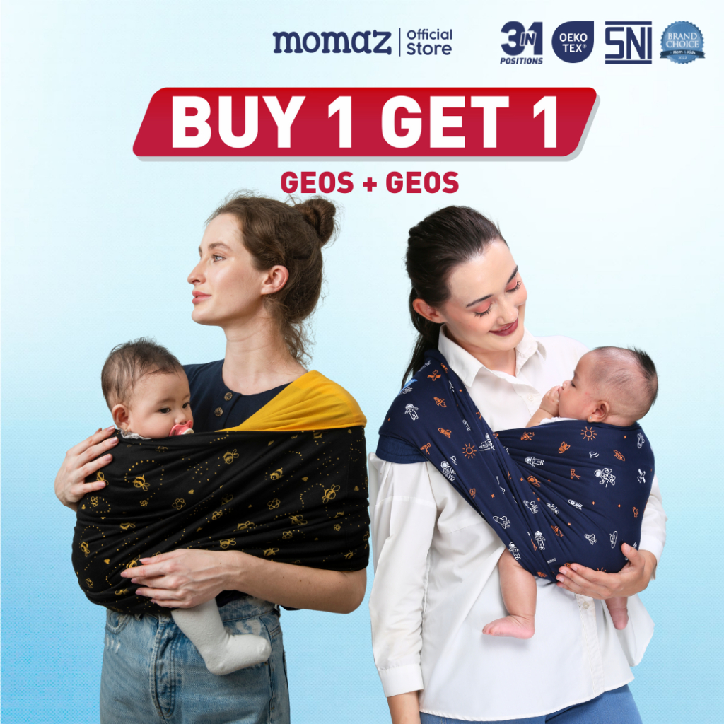 Jual Momaz Gendongan Bayi Samping Geos 3in1 | Shopee Indonesia