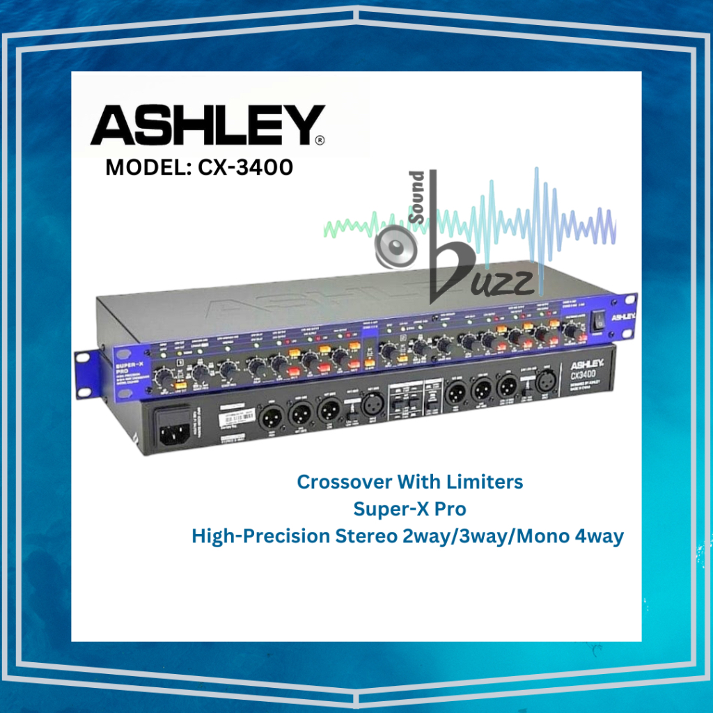 Jual Crossover ASHLEY CX 3400 Original ASHLEY CX3400 With Limiters ...
