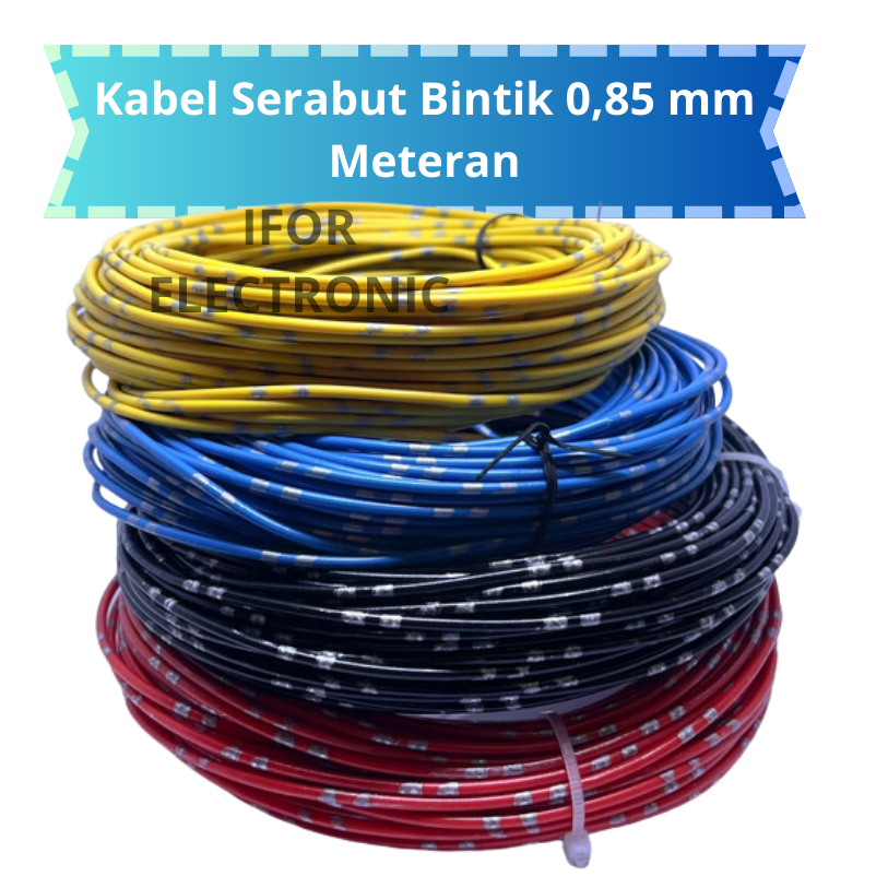 Jual Kabel Bintik AVS 0.85 MM Kabel Otomotif Body Mobil Motor Serabut Tembaga ASLI | Shopee ...