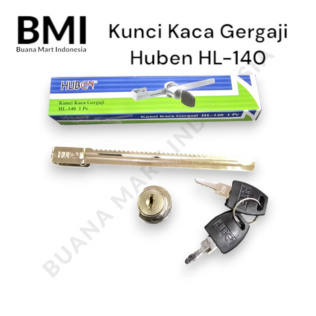 Jual Kunci Kaca Geser Huben HL 140 | Kunci Laci Gerigi Sliding Etalase ORI | Shopee Indonesia
