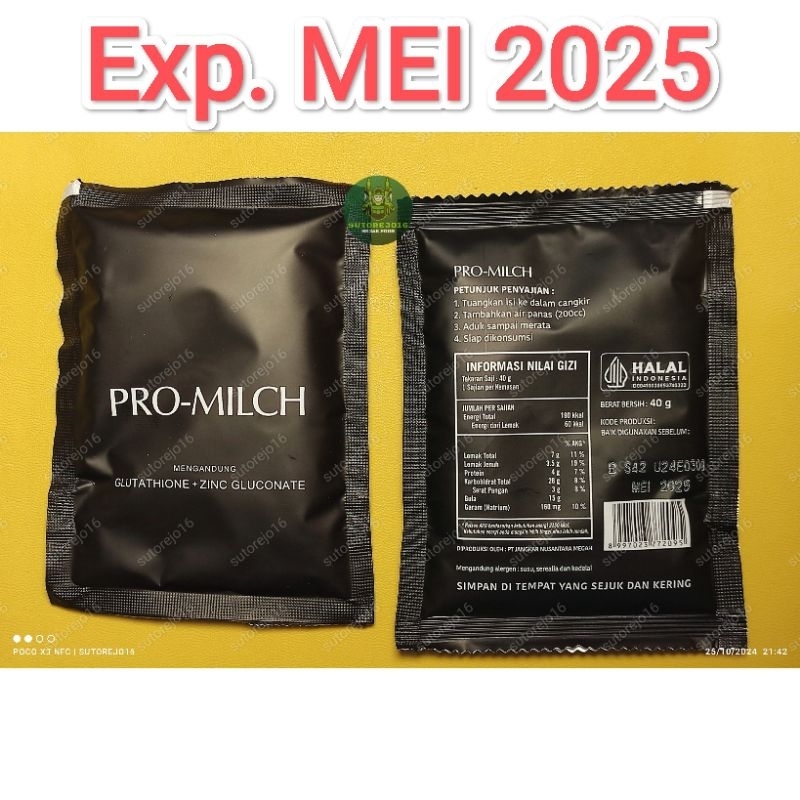 Jual Promilch plus glutathione minuman sereal wey protein ransum tni ...