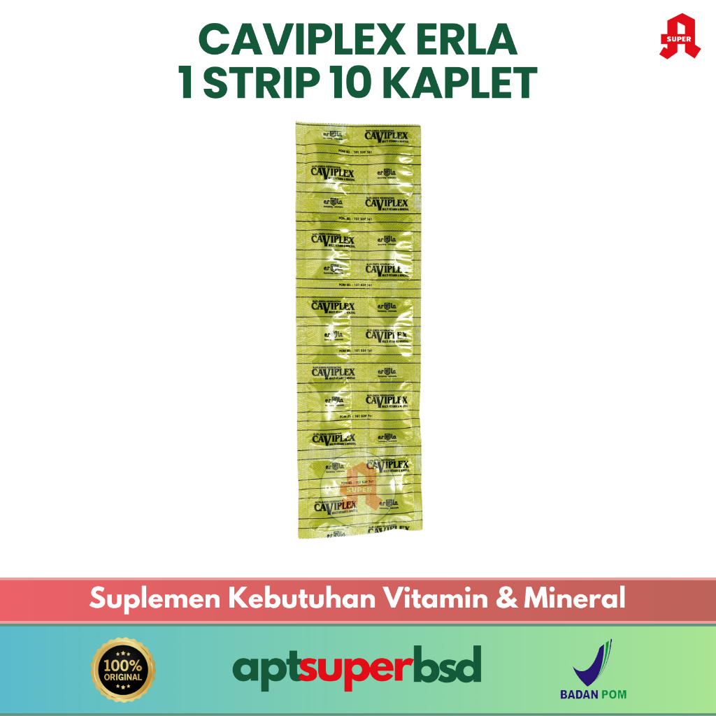 Jual Caviplex - 10 Kaplet - Suplemen Kebutuhan Multivitamin & Mineral ...