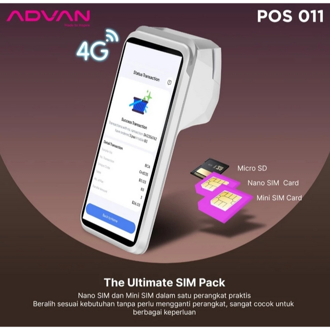 Jual Smart Mobile Pos Printer Mesin Kasir ADVAN Harvard O11 Cashier ...
