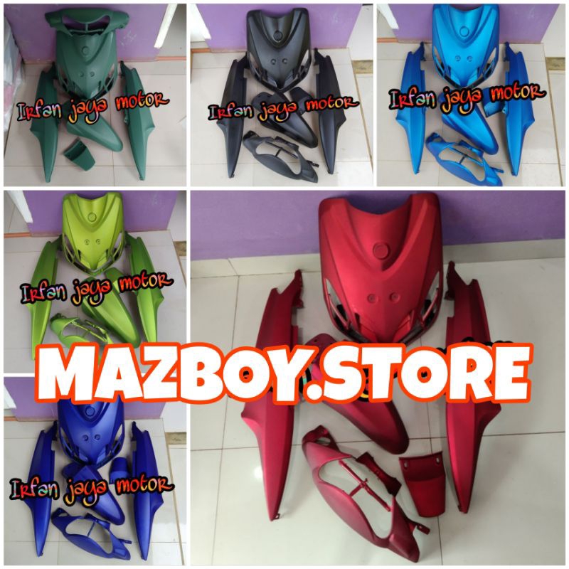 Jual COVER BODY MOTOR MIO SMILE WARNA DOFF - BODY SMILE HITAM DOFF ...