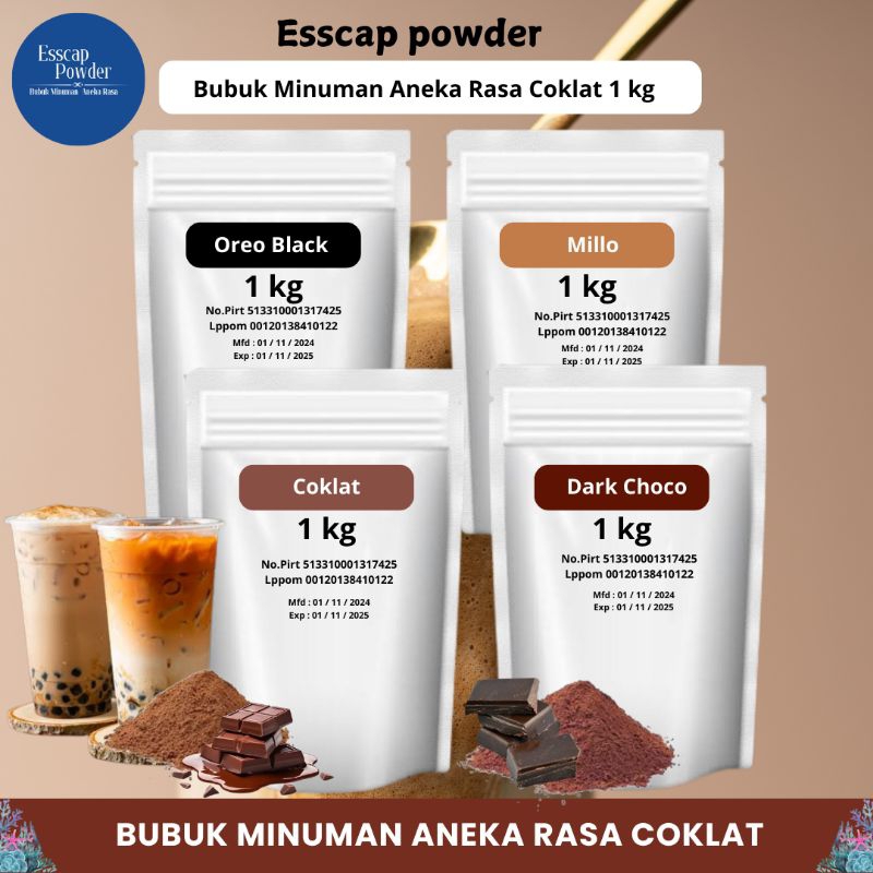 Jual Bubuk Minuman Aneka Rasa Coklat 1kg / Serbuk minuman aneka Rasa / Minuman Instan / Drink ...