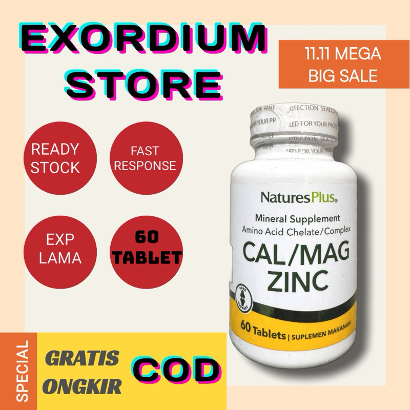 Jual NATURE'S NATURES NATURE PLUS CAL/MAG/ZINC CAL MAG ZINC KALSIUM ...