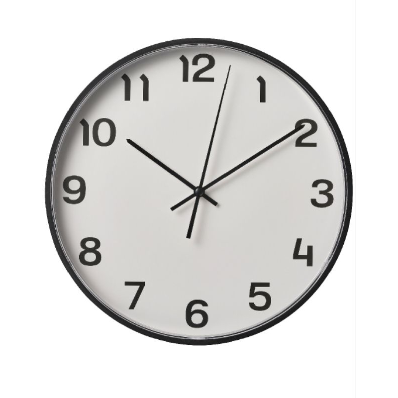 Jual ikea pluttis jam dinding hitam 28 cm | Shopee Indonesia