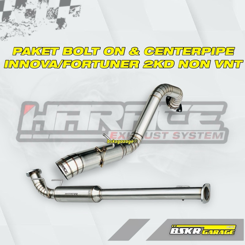 Jual PAKET KNALPOT BOLT ON DAN CENTERPIPE HARACE EXHAUST UNTUK INNOVA ...