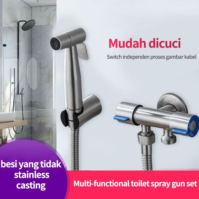 Jual SUS 304 Jet Shower Kran Cabang Shower Stainless Kran Closet Duduk ...