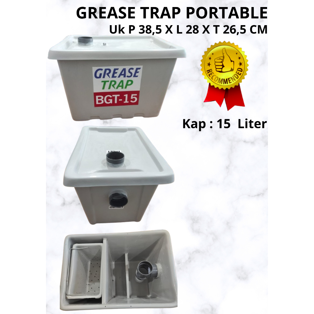 Jual Jual Grease Trap inlet atas kapasitas 15 Liter - Harga Murah ...
