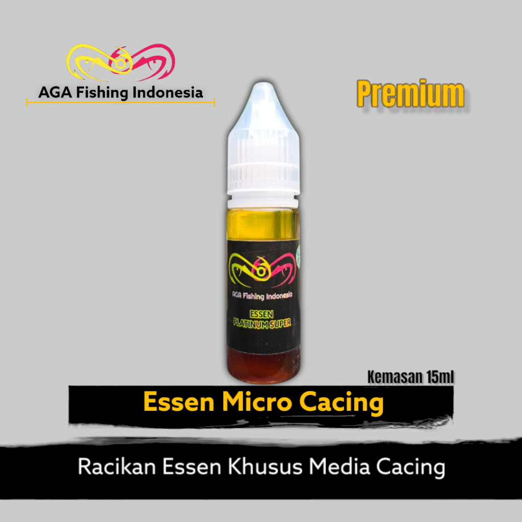 Jual AGA Essen Micro Cacing Premium Campuran Umpan Pancing Ikan 15ml ...