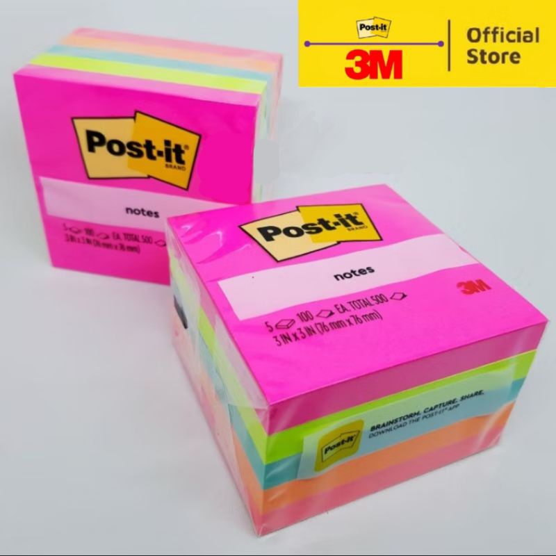 Jual POST IT SUPER STICKY NOTES SUPERNOVA NEONS | Shopee Indonesia