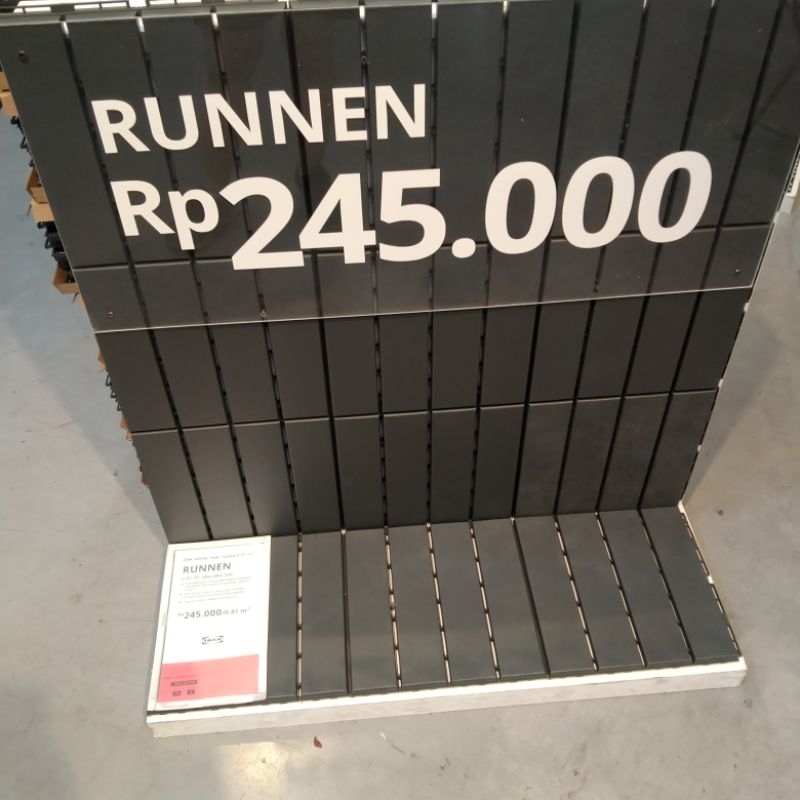 Jual IKEA RUNNEN Dek lantai teras/balkon abuabu 9pc | Shopee Indonesia