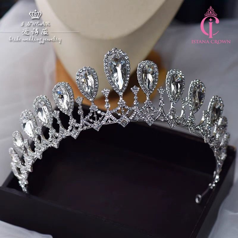Jual Agatha Crown - Aksesoris Pernikahan - Wedding Crown - Mahkota ...