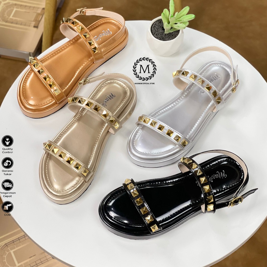 Jual MAXIMUM - SARA Series - Sendal Platform Wanita 3cm Sandal Variasi ...