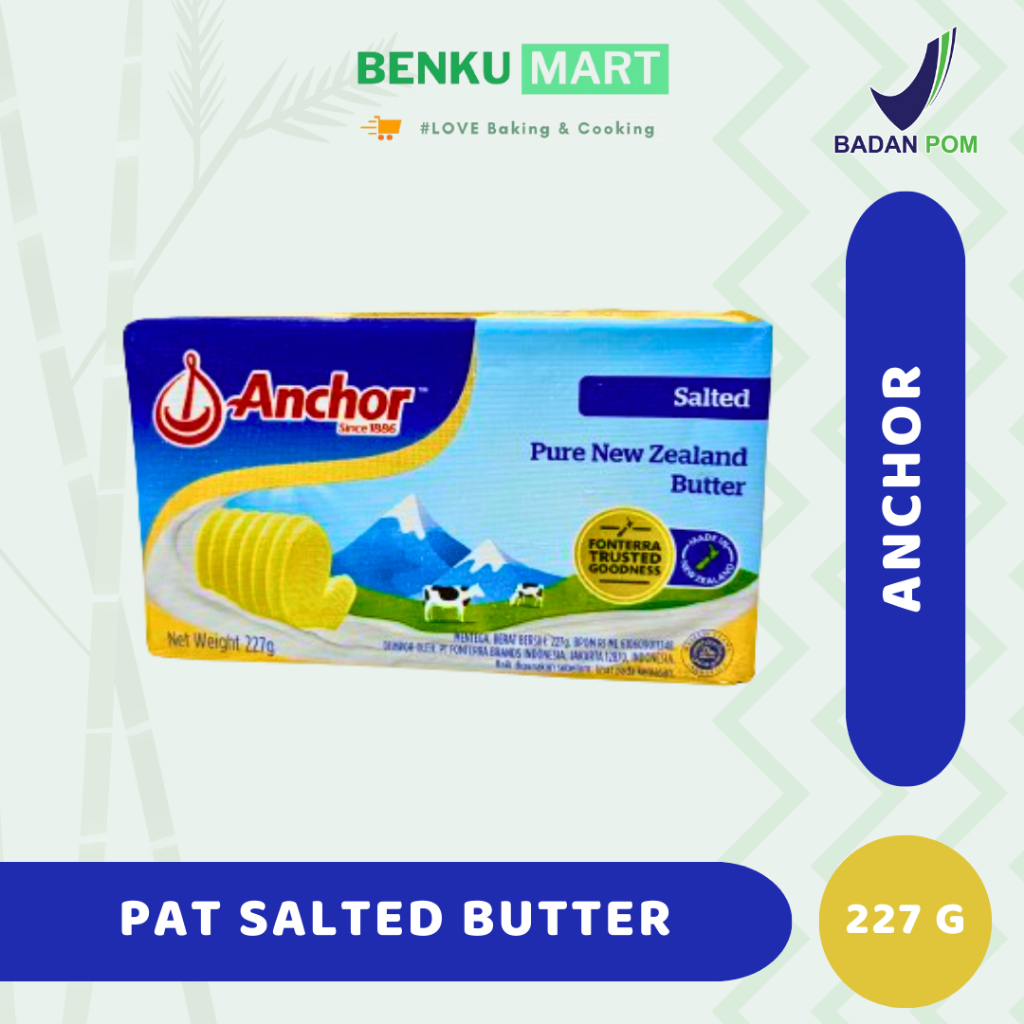 Jual Butter Anchor Salted 227 gr | Salted Butter | Shopee Indonesia