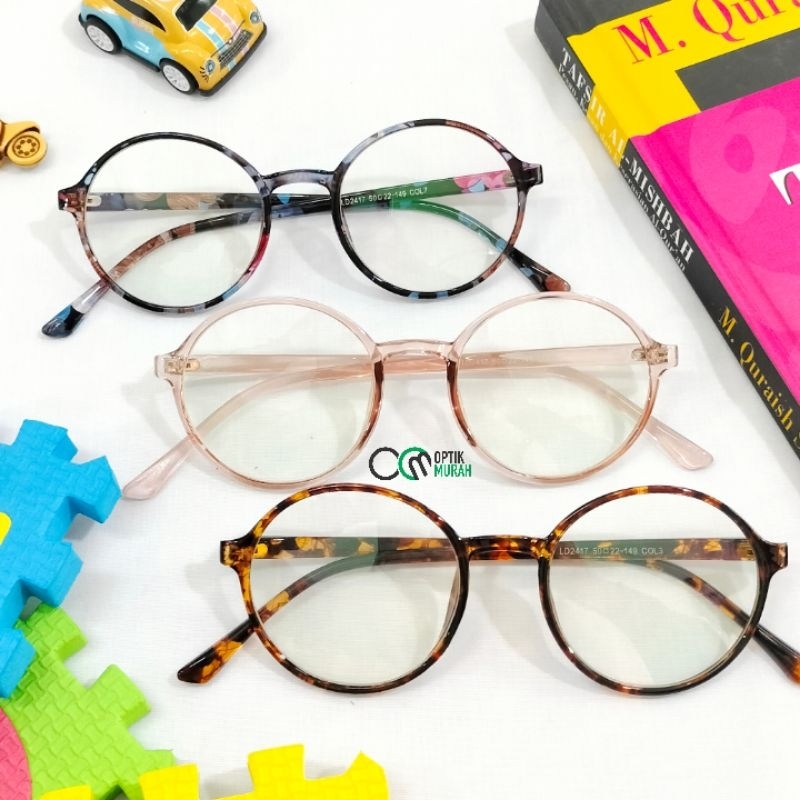 Jual Frame kacamata wanita bulat plastik warna anti mainstream murmer ...
