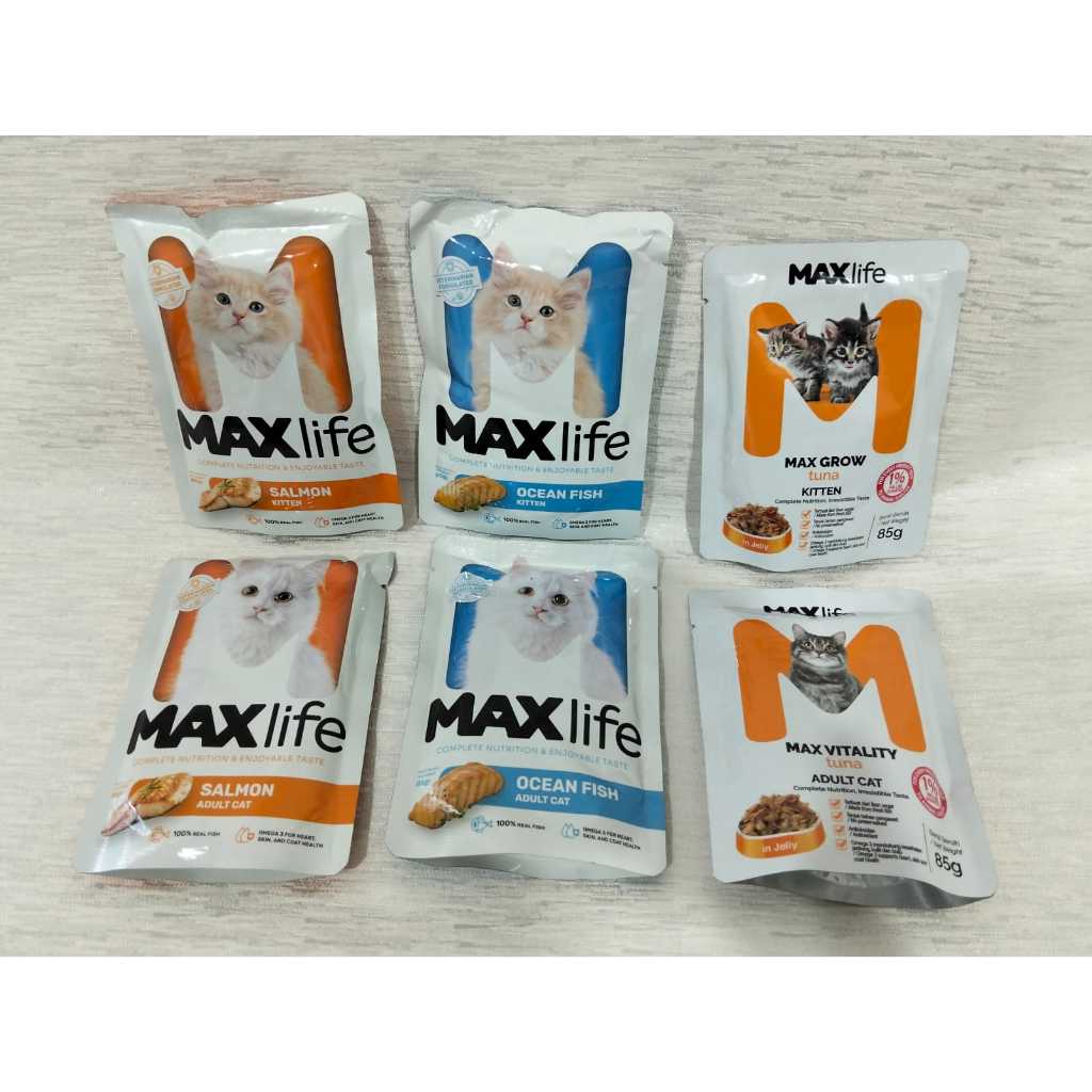 Jual Maxlife Pouch 85Gr || Makanan Basah Untuk Anak Kucing dan Kucing ...