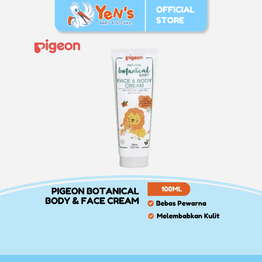 Jual PIGEON Botanical Body & Face Cream 100ML (Krim Bayi) | Shopee ...