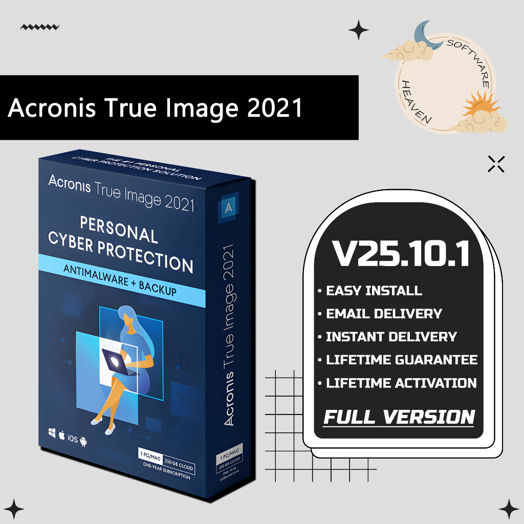 Jual Acronis True Image 2021 v25.10.1.39287 Full Version (Latest ...