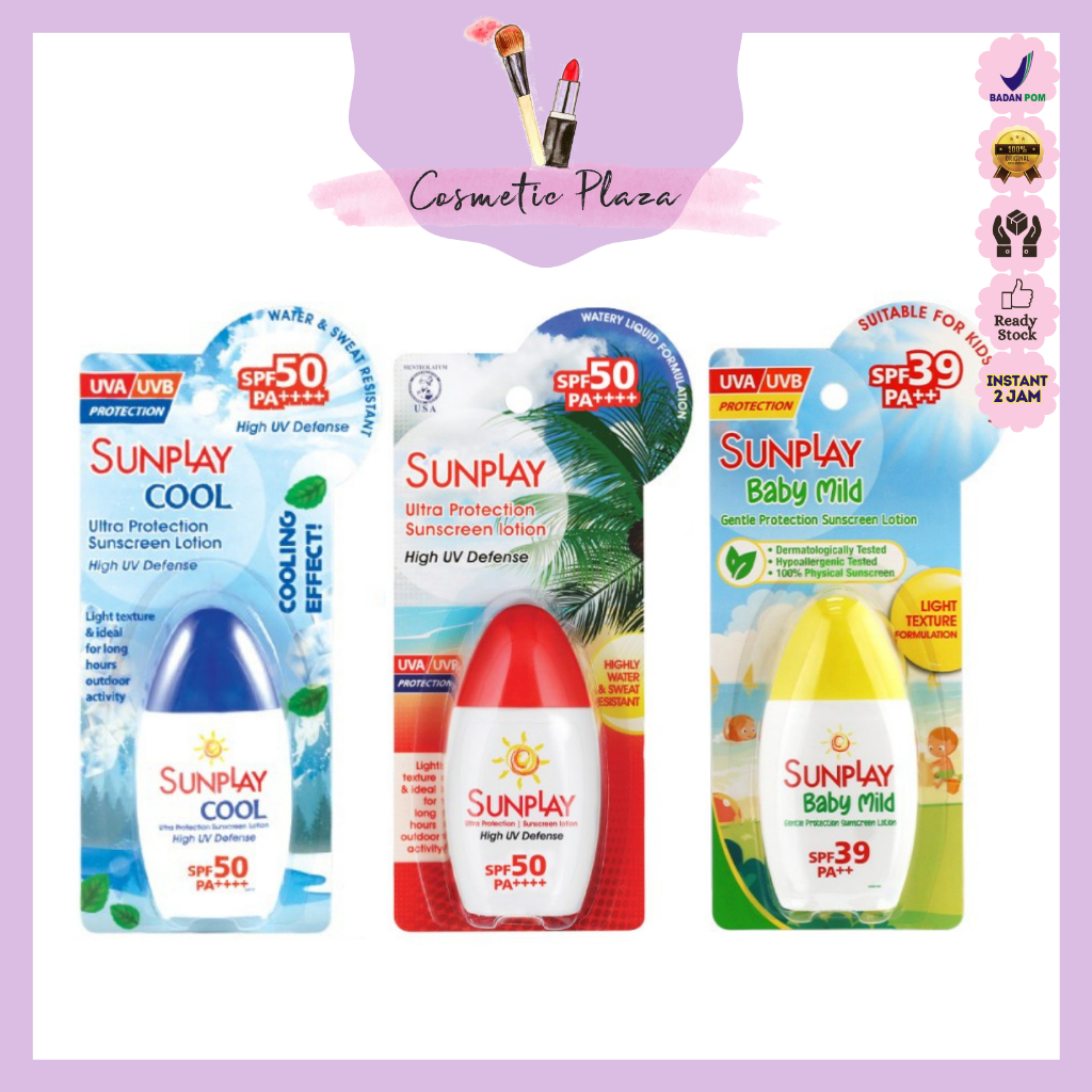 Jual SUNPLAY Ultra Protection Sunscreen Lotion High UV Defense Gentle ...