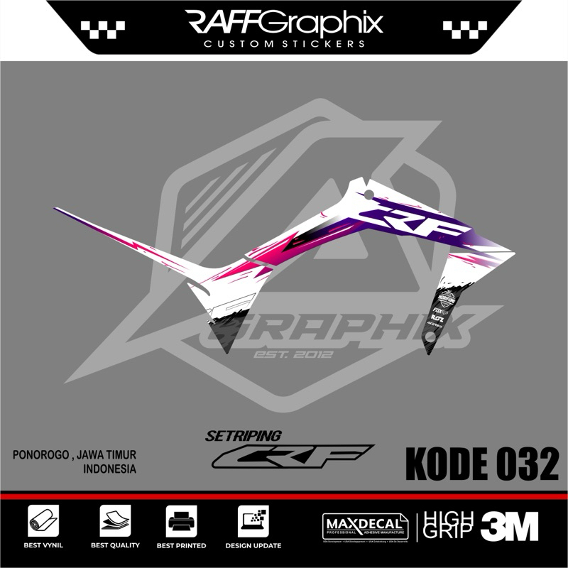 Jual Sticker striping crf-decal striping crf-decal crf150l-sticker ...
