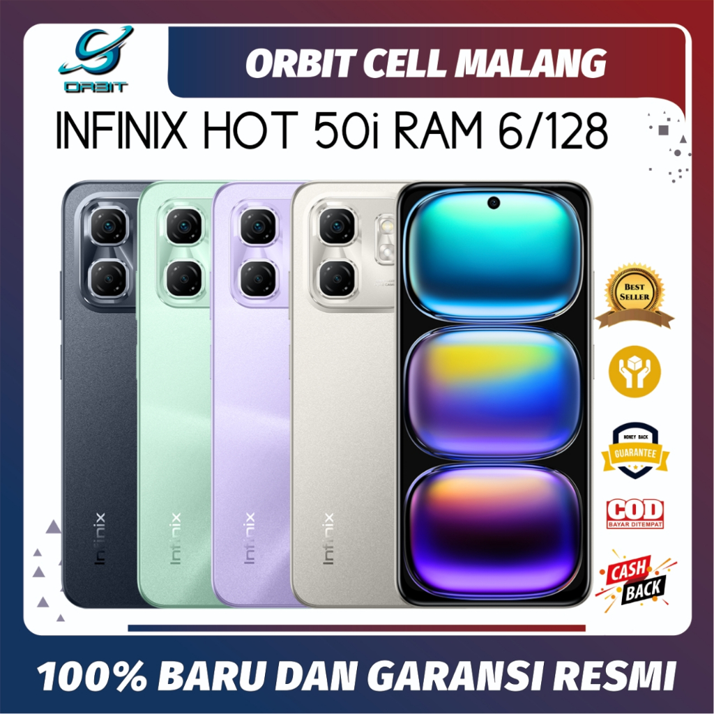 Jual Infinix Hot 50i Ram 6/128 Garansi Resmi | Shopee Indonesia