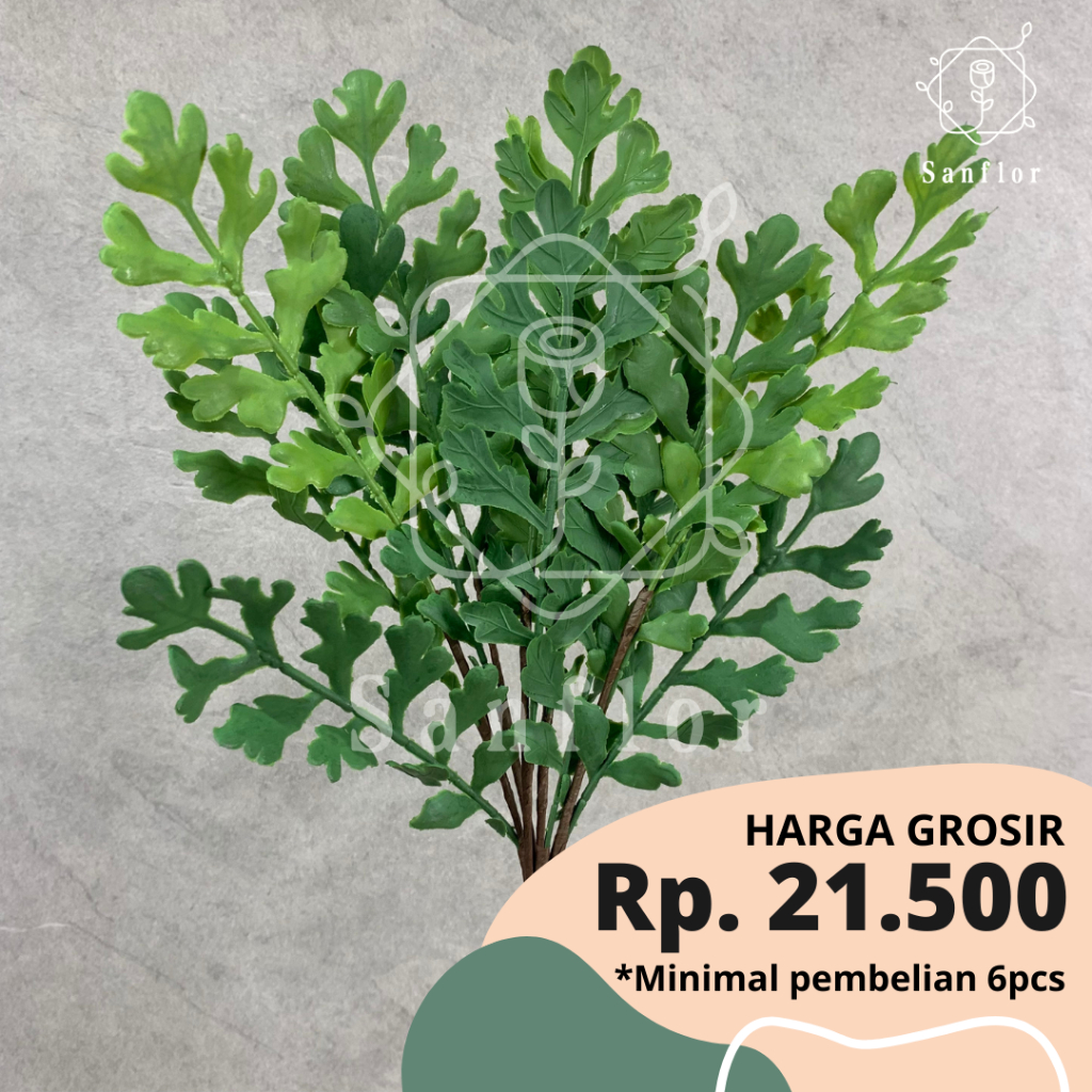 Jual DAUN SUPLIR/ BUNGA ARTIFICIAL/ TANAMAN HIAS PLASTIK/ HIASAN ...