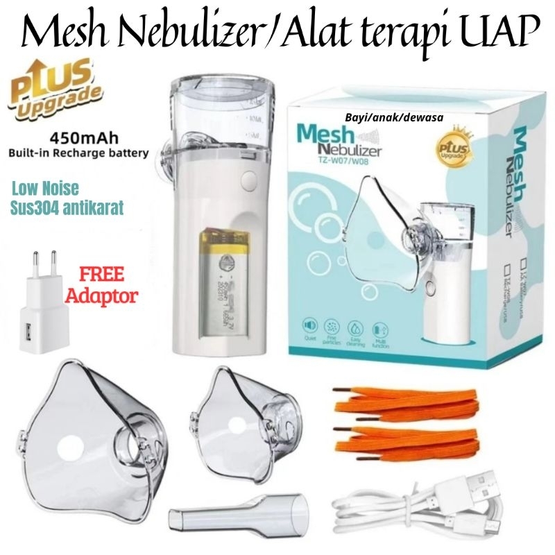 Jual NEBULIZER ALAT UAP BANTU PERNAPASAN Inhaler/ Mesh NEBU portabel ...