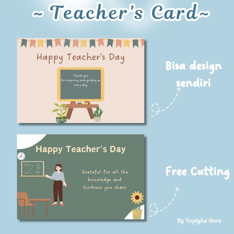 Jual Kartu Ucapan Selamat Hari Guru Greeting Card Teacher's Day | Shopee Indonesia