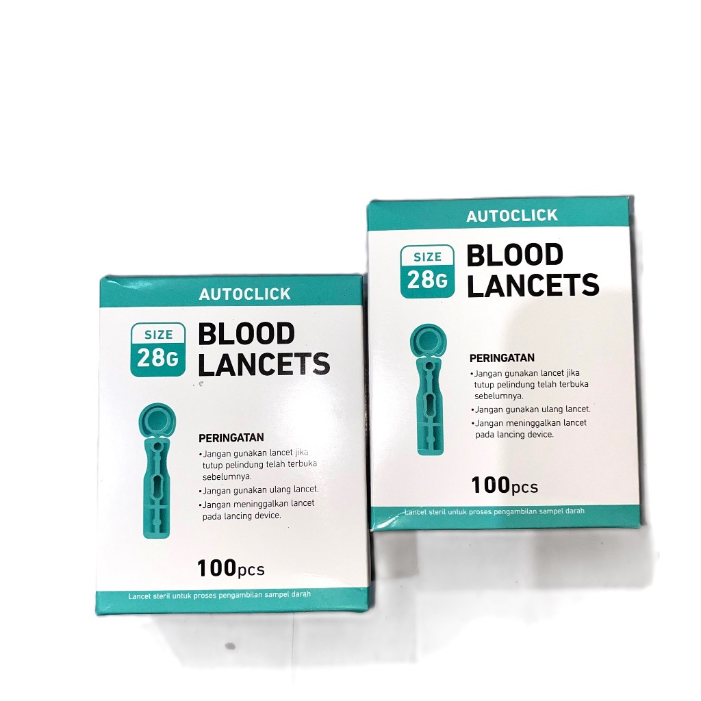Jual Blood Lancet 28G Onemed Jarum Lancet 1 Box isi 100 Pcs | Shopee ...